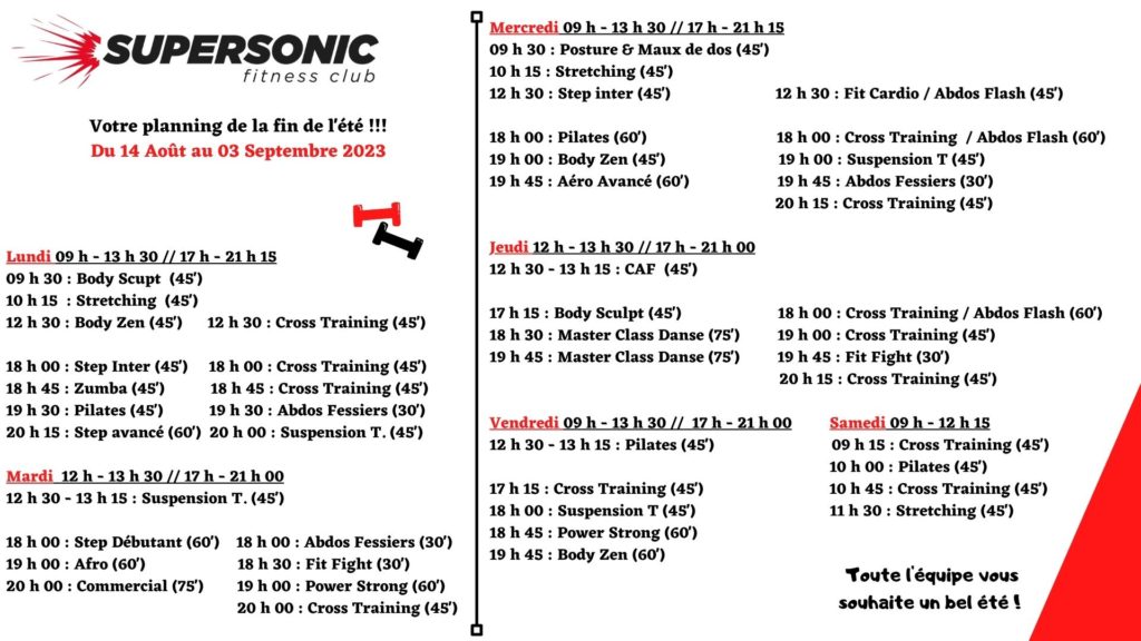 Le club - Supersonic Fitness Club - Bruges/Bordeaux - Cours collectifs ...